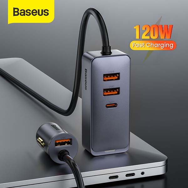 Baseus Share Together PPS multi-port Fast charging car charger with ...