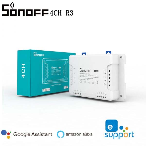 Sonoff 4 Channel R3 (Rev 3) Wireless WiFi Smart Switch (10A, 2200 W ...
