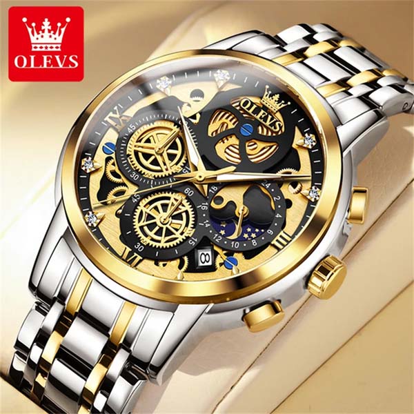 Olevs 9947 Luxury Men Watch with Chronograph Price in Bangladesh - ShopZ BD