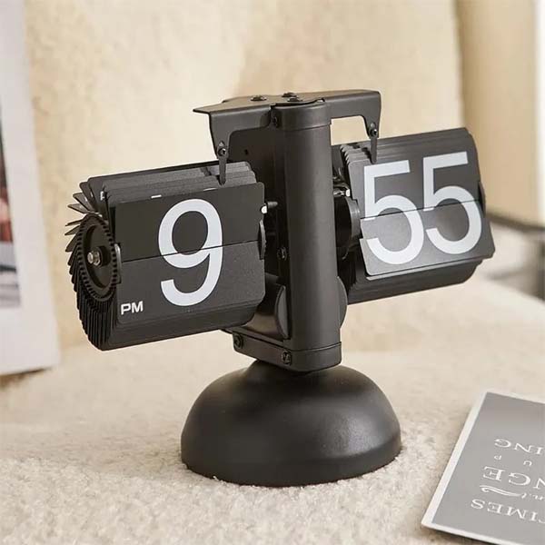 Modern Vintage Luxury Flip Digital Clock Price in Bangladesh | ShopZ