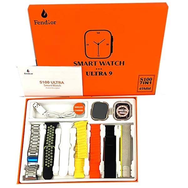 S100 Ultra 2 Smart Watch 7in1 49mm HD Display Price in Bangladesh | ShopZ