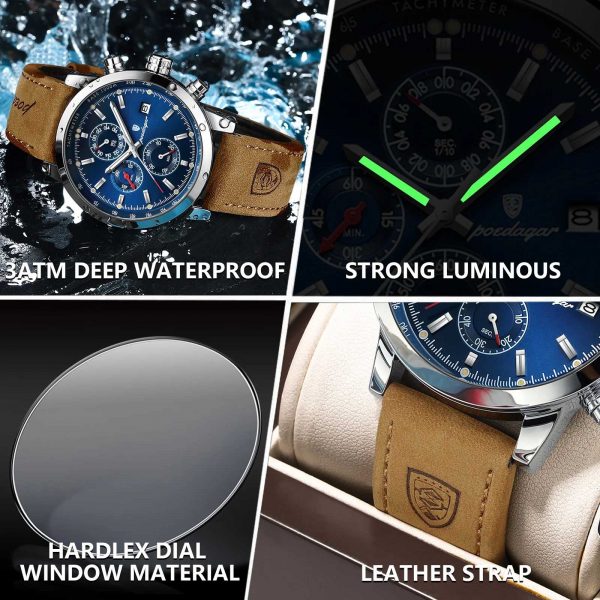 POEDAGAR 932 Luxury Man Watch Price in Bangladesh - ShopZ BD