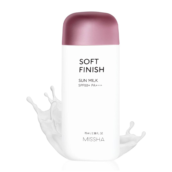 Missha Soft Finish Sun Milk Sunscreen SPF50 plus PA triple plus - 70ml ...