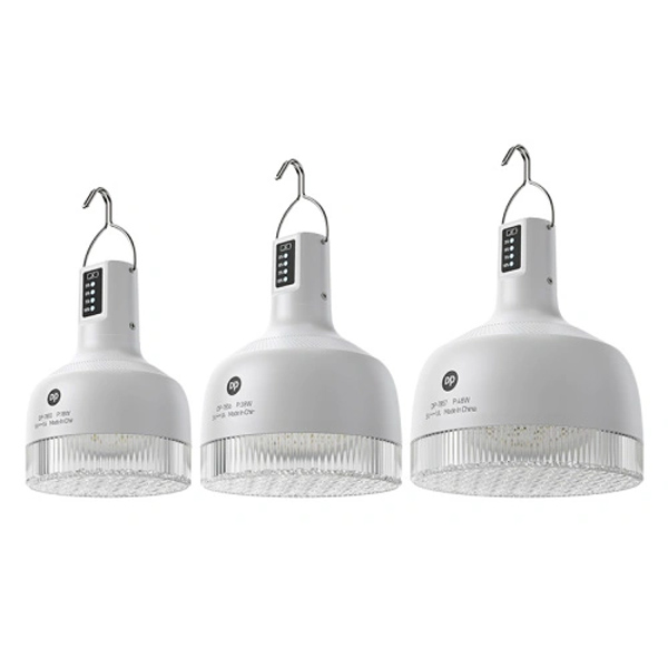 Duration Power LED Rechargeable Bulb Camping Light with Lithium Battery ...