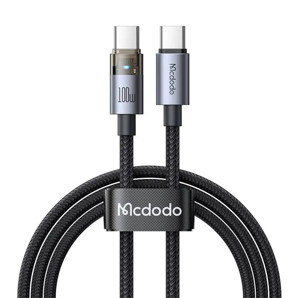 Mcdodo CA-5580 Type-C to Type-C 100W Transparent Fast Charging Cable 1 ...