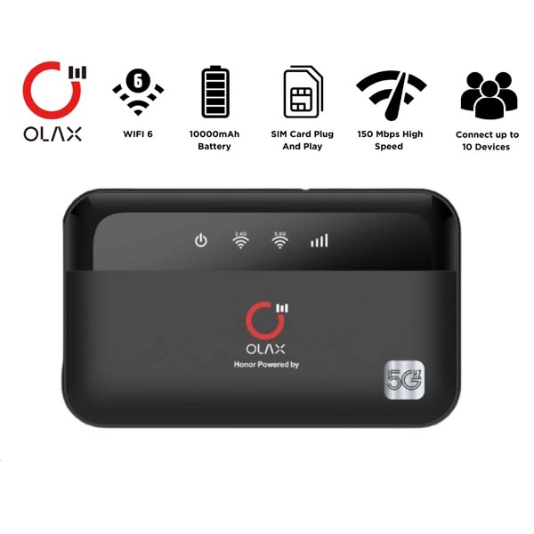 OLAX M100 10000mah Battery WiFi 6 5G Router Price in Bangladesh | ShopZ