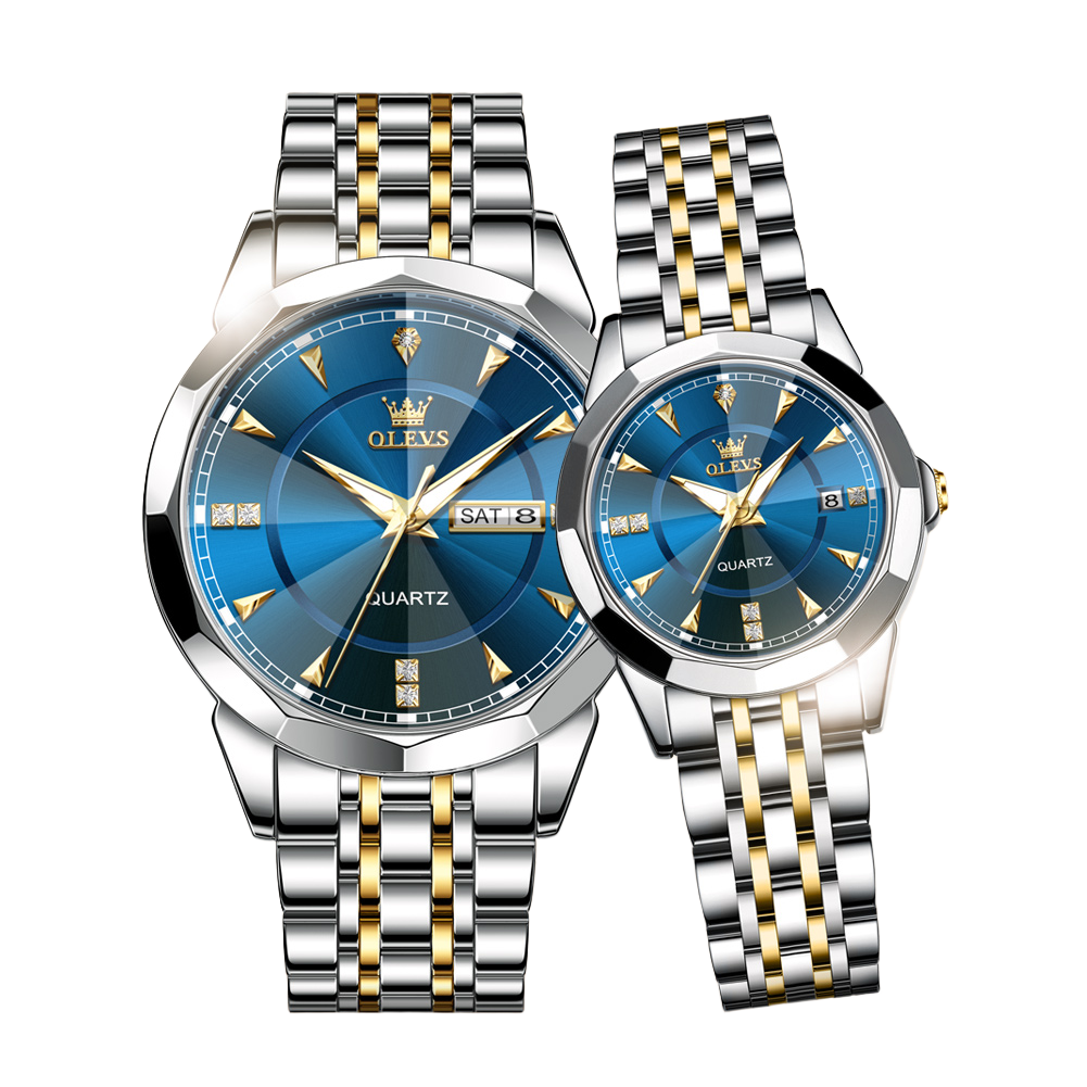 Olevs 9977 Couple watch Price in Bangladesh | ShopZ