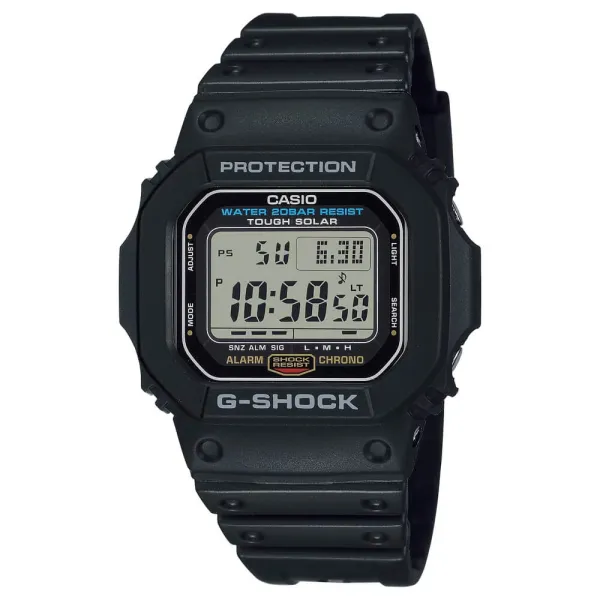 Casio G-5600UE-1DR G-Shock Tough Solar Digital Resin Belt Watch Price ...