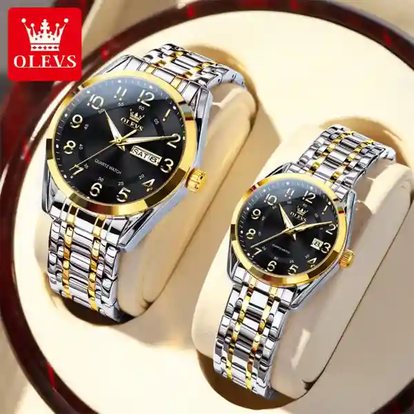 OLEVS 3666 Couple Watch Price in Bangladesh - ShopZ BD