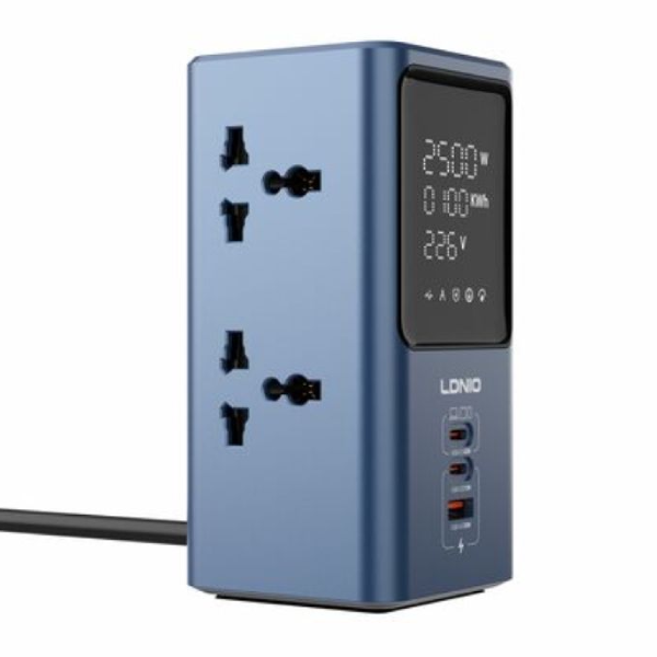 LDNIO SC2 PD 45W GaN USB-C Fast Charging 7-in-1 Charge Station Power ...