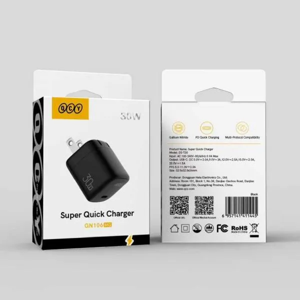 Qcy GN106MG 30w Super Quick Charger Price in Bangladesh | ShopZ